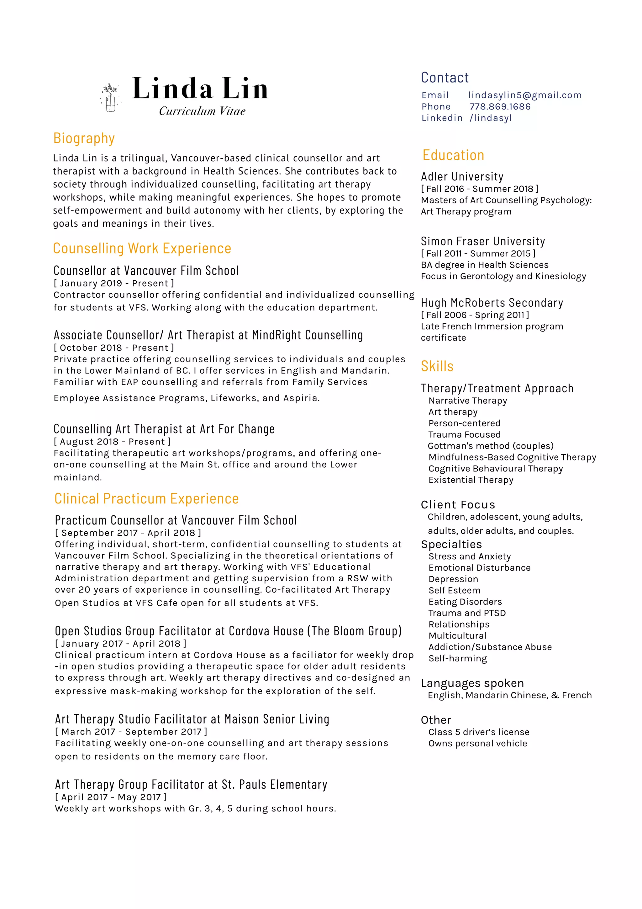 Linda-cv | PDF