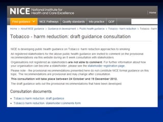 Proposed Changes to How E-Cigarettes Are Regulated - Prof. Linda Bauld ...