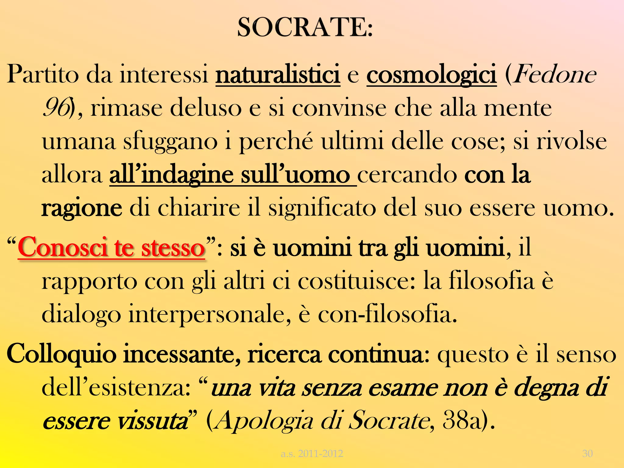 L'indagine sull'uomo fino a socrate | PDF
