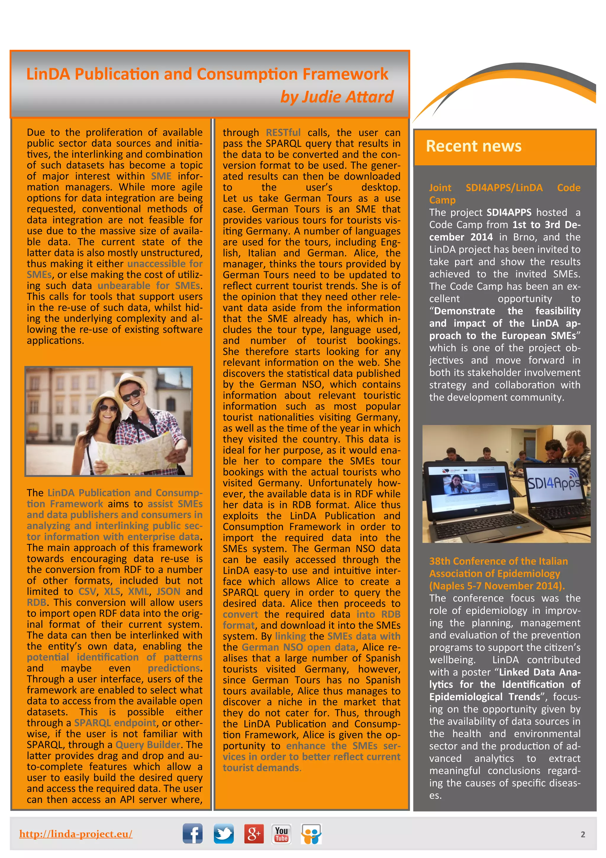 Linda newsletter issue 1 dec2014 | PDF