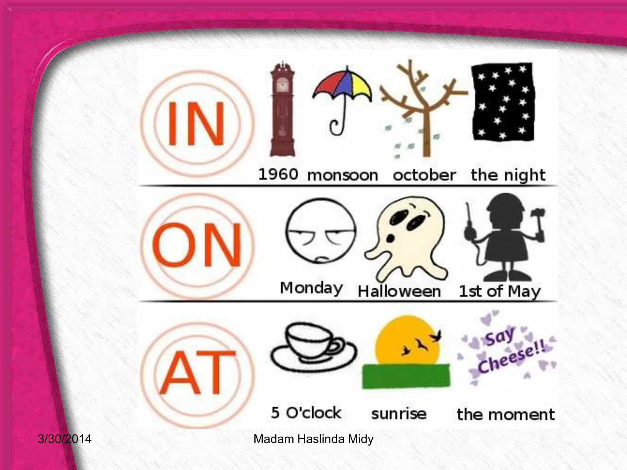 Preposition for Year 6 | PPT