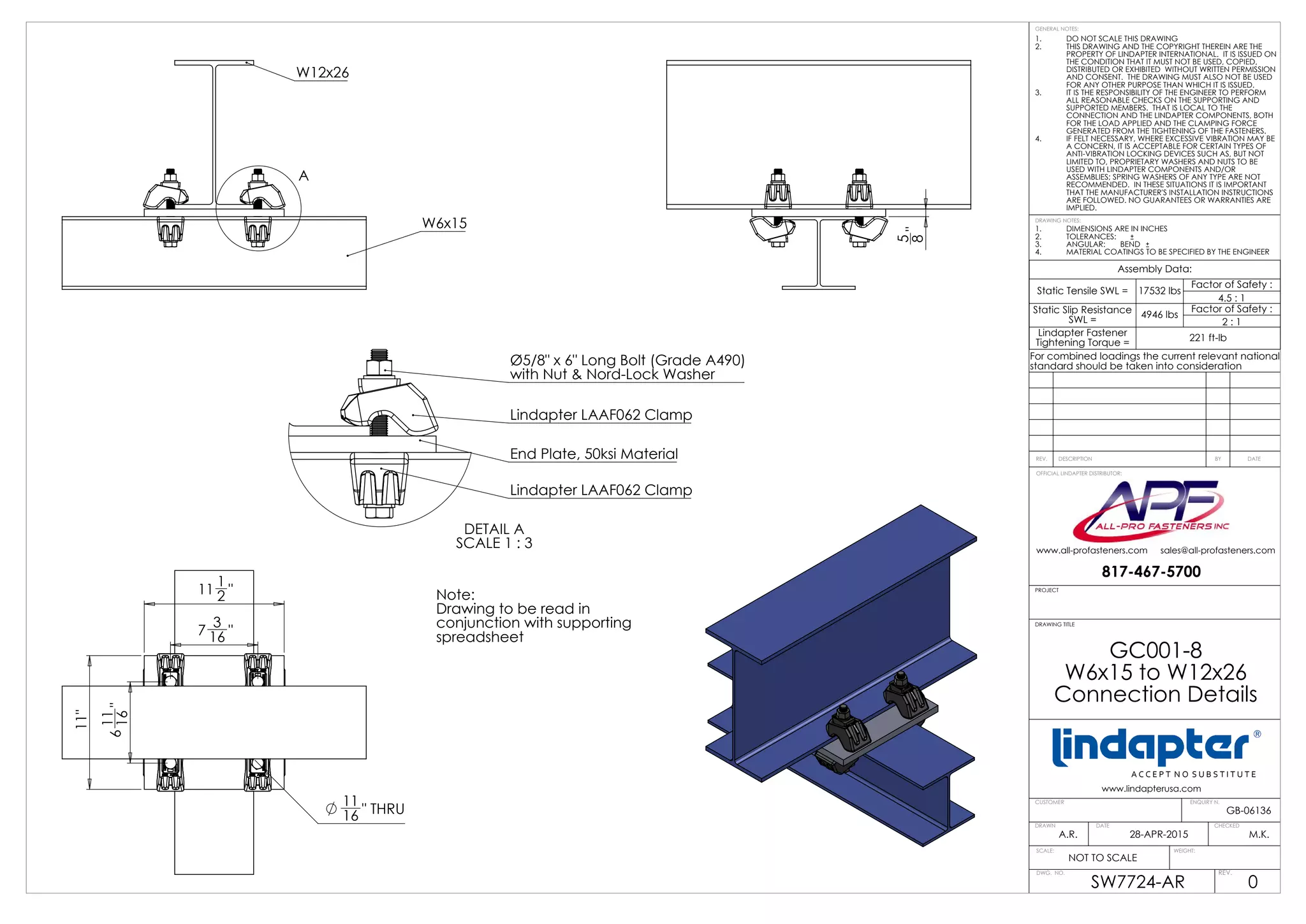Lindapter Girder-Clamp connections portfolio | PDF