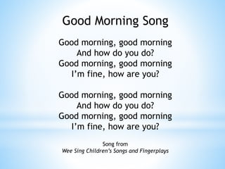 Linda Vista Branch Library Preschool Storytime | PPTX