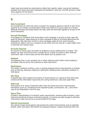 Real Estate Glossary | PDF