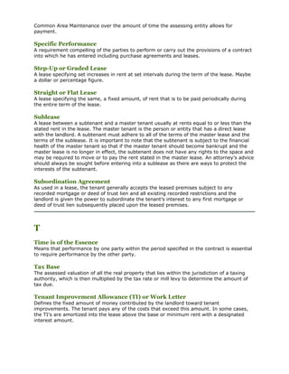 Real Estate Glossary | PDF