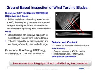 Ground Based Inspection and Monitoring of Wind Turbine Blades | PDF