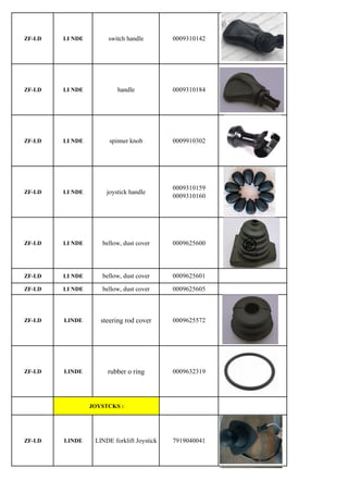 LINDE forklift pars list from ZEFENG factory | PDF