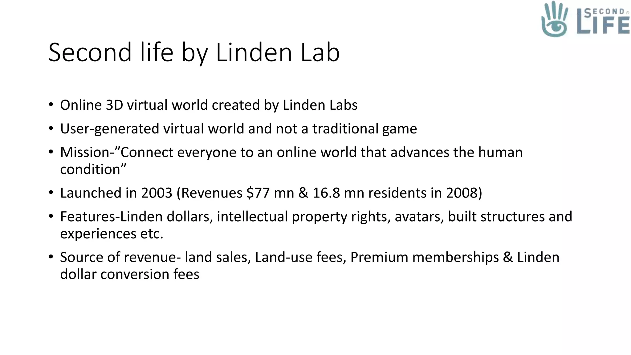 Linden lab | PPTX