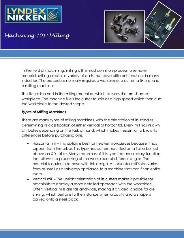 Machining 101: Milling