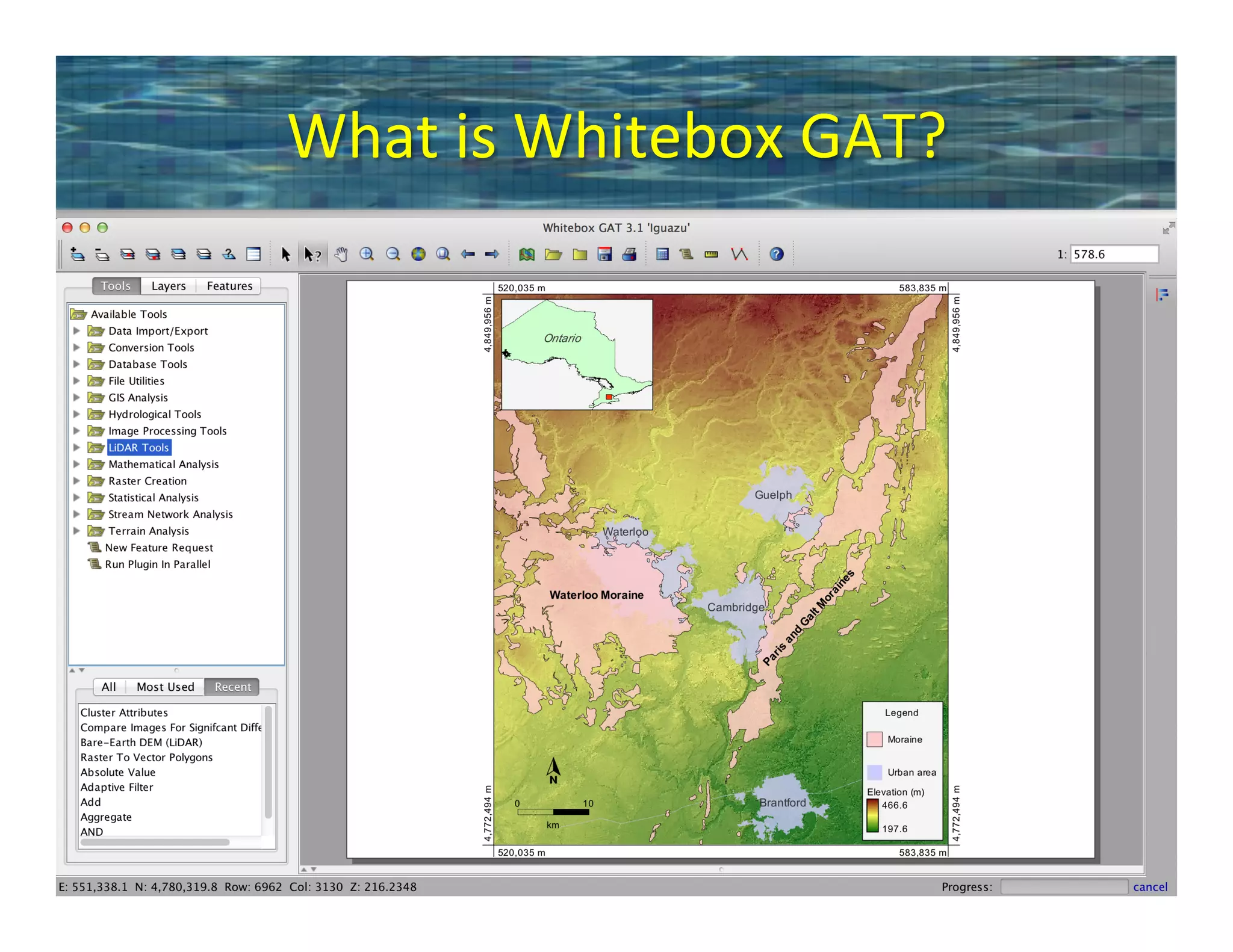 The Whitebox Geospatial-Analyisis Tools Project and Open-Access GIS | PPT