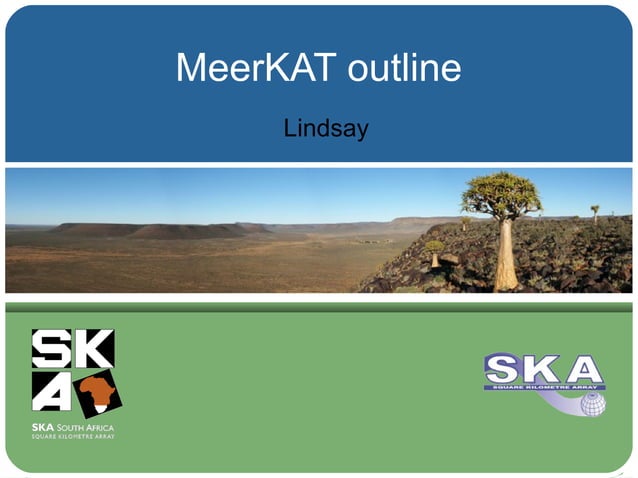 MeerKAT: an overview | PPT | Space and Astronomy | Science