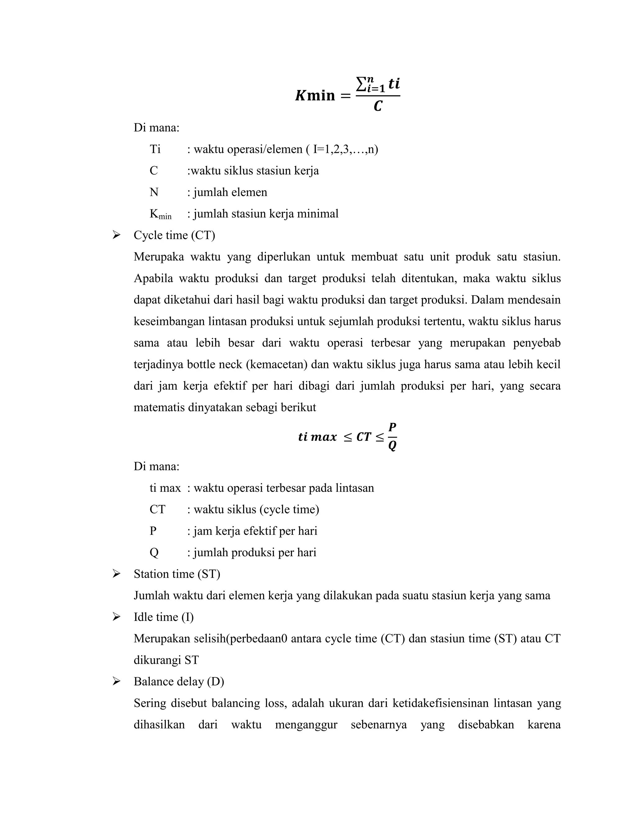 Line balancing | DOCX