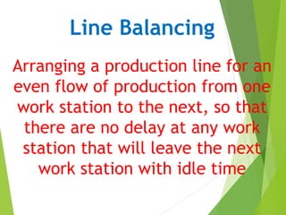 Line balancing | PPT