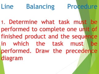 Line balancing | PPT