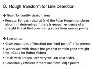 Line Detection in Computer Vision - Recent Developments and Applications | PPTX