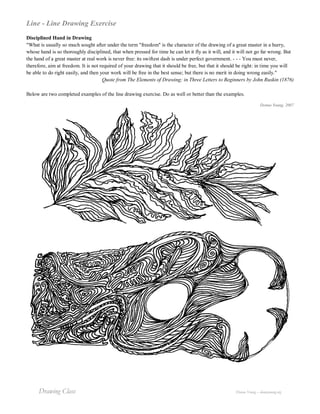 Line drawing exercise | PDF | Drawing and Sketching | Arts and Crafts
