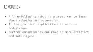 Fundamental of Line-Following-Robot with Example | PDF