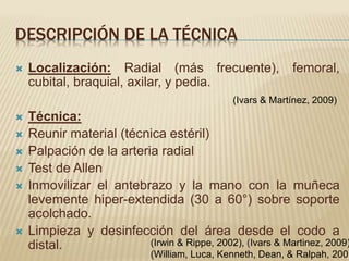 Linea arterial | PPTX