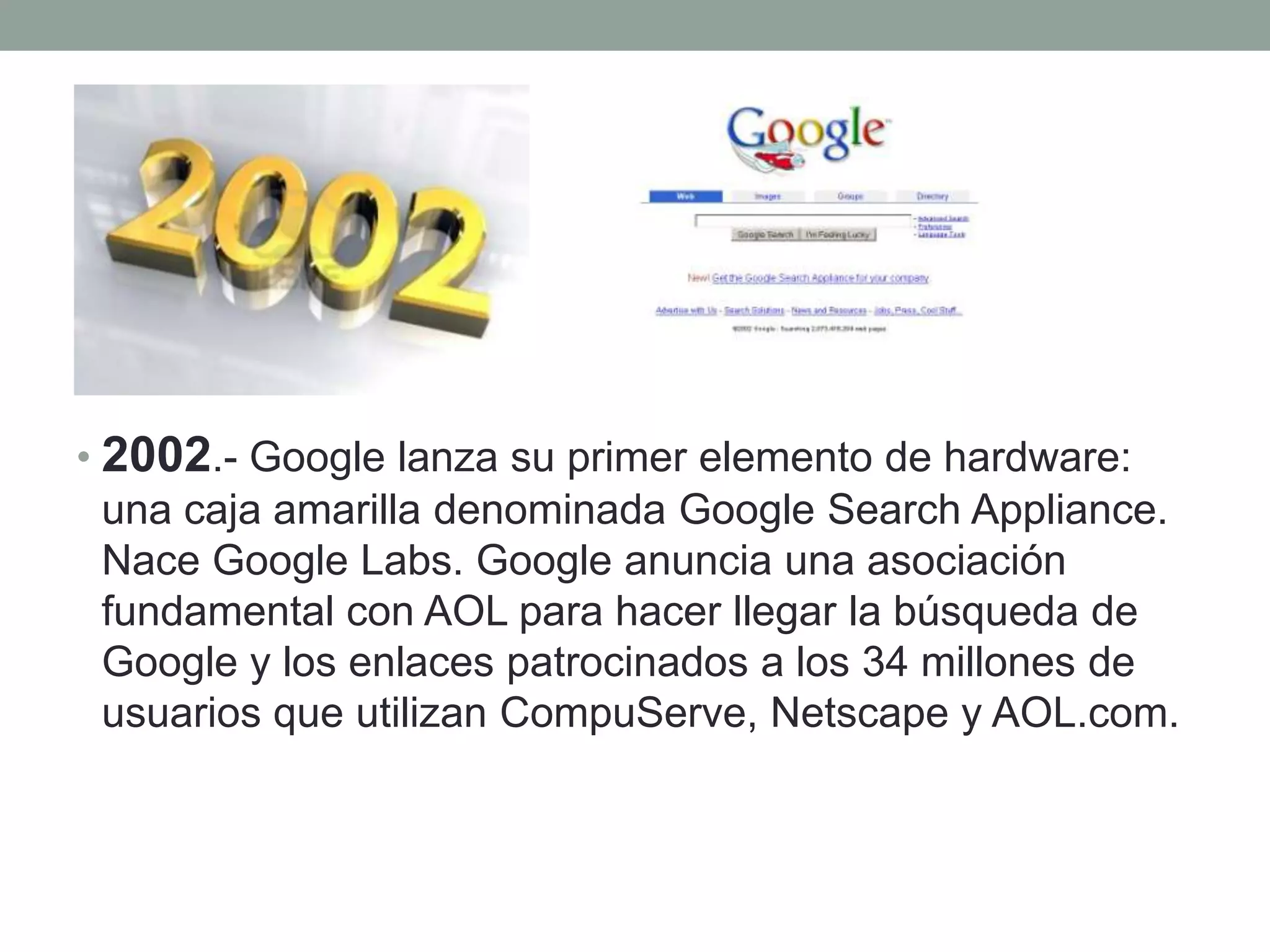 Linea del tiempo de google | PPT