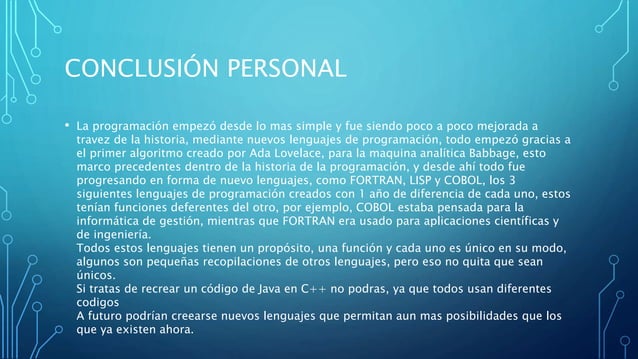 Linea del tiempo de los lenguajes de programación | PPTX