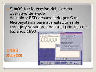 Linea del tiempo de los sistemas operativos | PPTX
