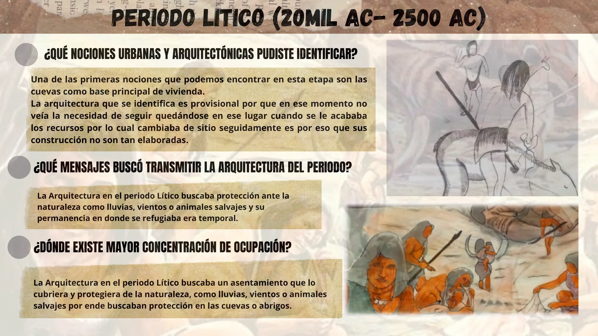 Línea de tiempo del periodo precerámico, lítico y arcaico | PDF