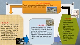 Linea de tiempo de la historia de la computadora | PPTX