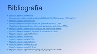 Linea de tiempo de la historia de los lenguajes de programacion | PPTX