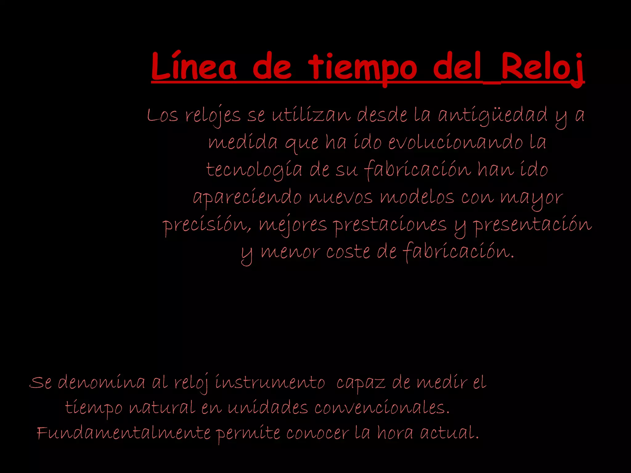 Linea de tiempo del reloj | PPT | Physics | Science