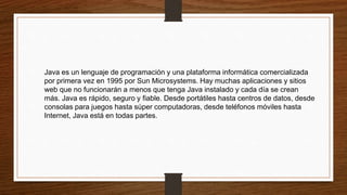 Linea de tiempo java | PPTX