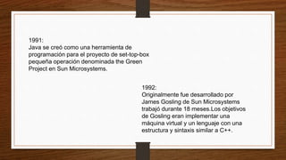 Linea de tiempo java | PPTX