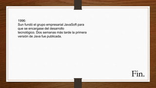 Linea de tiempo java | PPTX