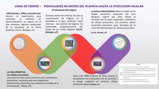 Linea de tiempo origen de la vida y evolcuion | PPTX