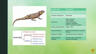 Linea genealogica de las aves, mamiferos y reptiles (1) | PPTX
