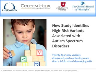 New Study Identifies High-Risk Variants Associated with Autism Spectrum ...