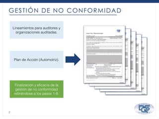 Lineamientos para la gestión de una no conformidad | PDF