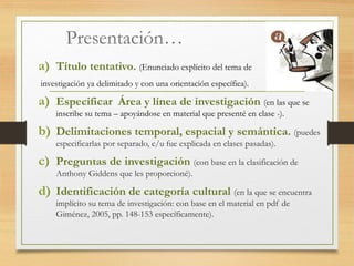 Lineamientos para elaborar marco reflexivo de su tesis | PPT