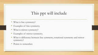 Line and mirror symmetry | PPTX