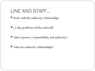 Line and staff | PPT