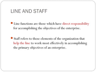 Line and staff | PPT