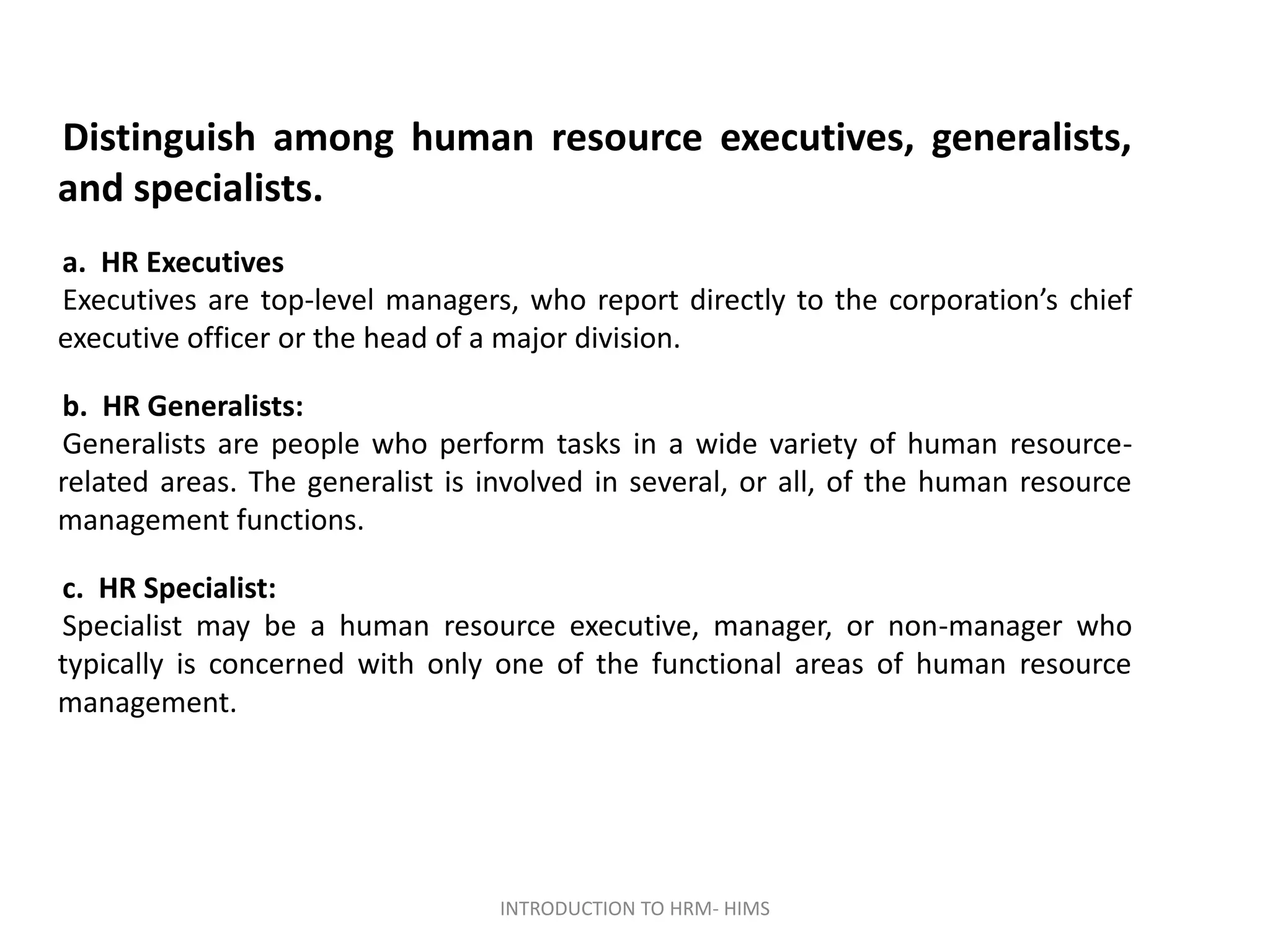 Line and staff aspects of hrm | PPTX