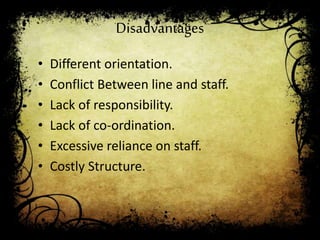 Line and staff relationship | PPTX