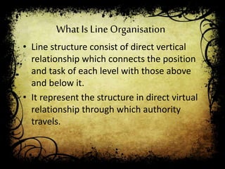 Line and staff relationship | PPTX