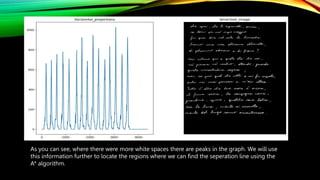 line and word segmentation for handwriting recognition | PPT