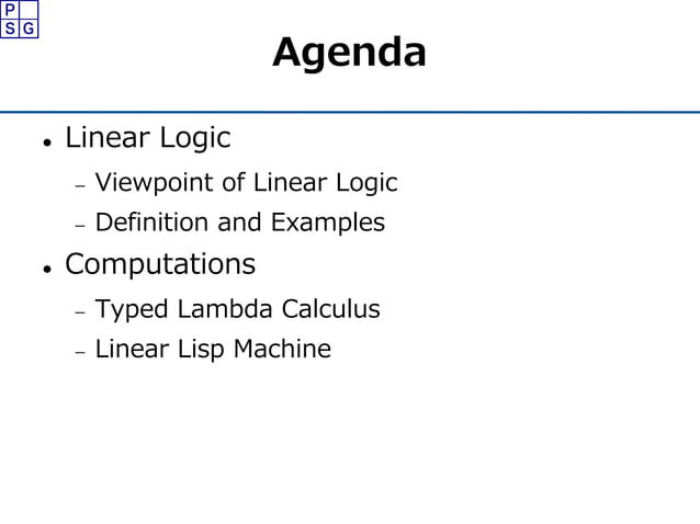 Linear Logic And Linear Lisp Ppt