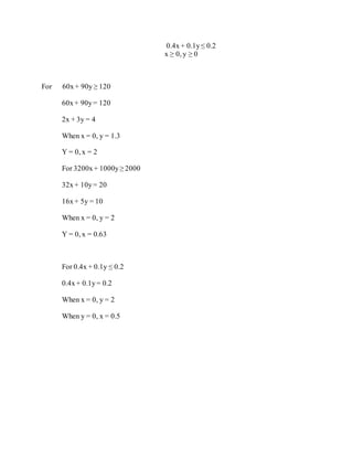 LINEAR PROGRAMING | DOCX | Physics | Science