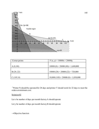 LINEAR PROGRAMING | DOCX | Physics | Science