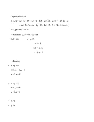 LINEAR PROGRAMING | DOCX | Physics | Science