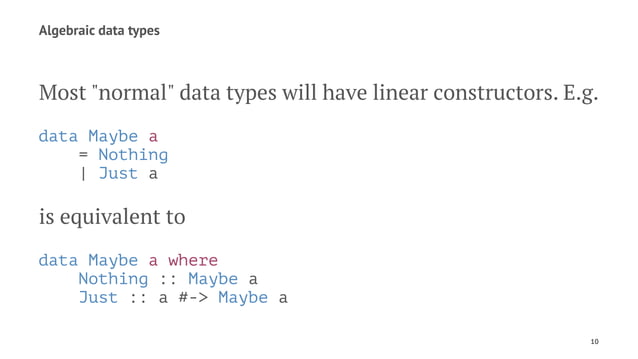 Linear Types in Haskell | PPT