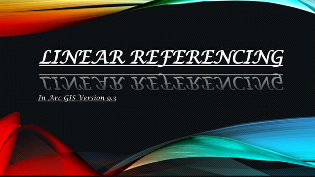 Linear referencing 2014 | PDF